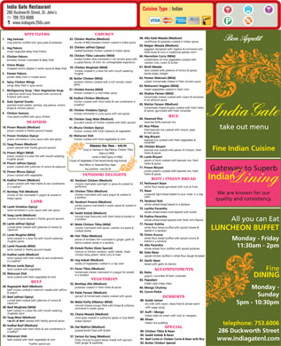 India Gate Restaurant - 286 Duckworth St, St John's, NL